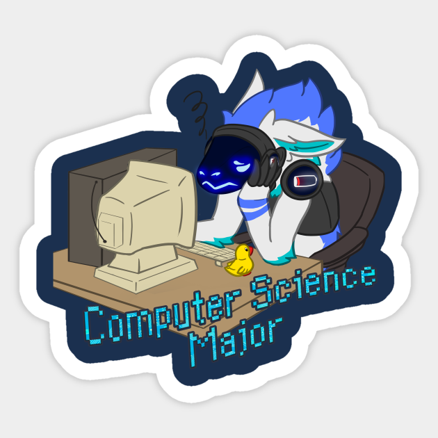 Computer Science Protogen - Computer Science Major - Sticker | TeePublic