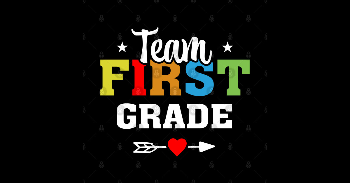 team first grade - Team First Grade - Sticker | TeePublic