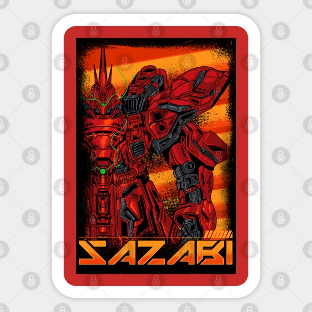 Gundam Sazabi - Gundam - Sticker | TeePublic