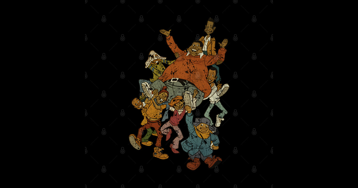 Fat Albert New Vintage Art - Fat Albert - Sticker | TeePublic