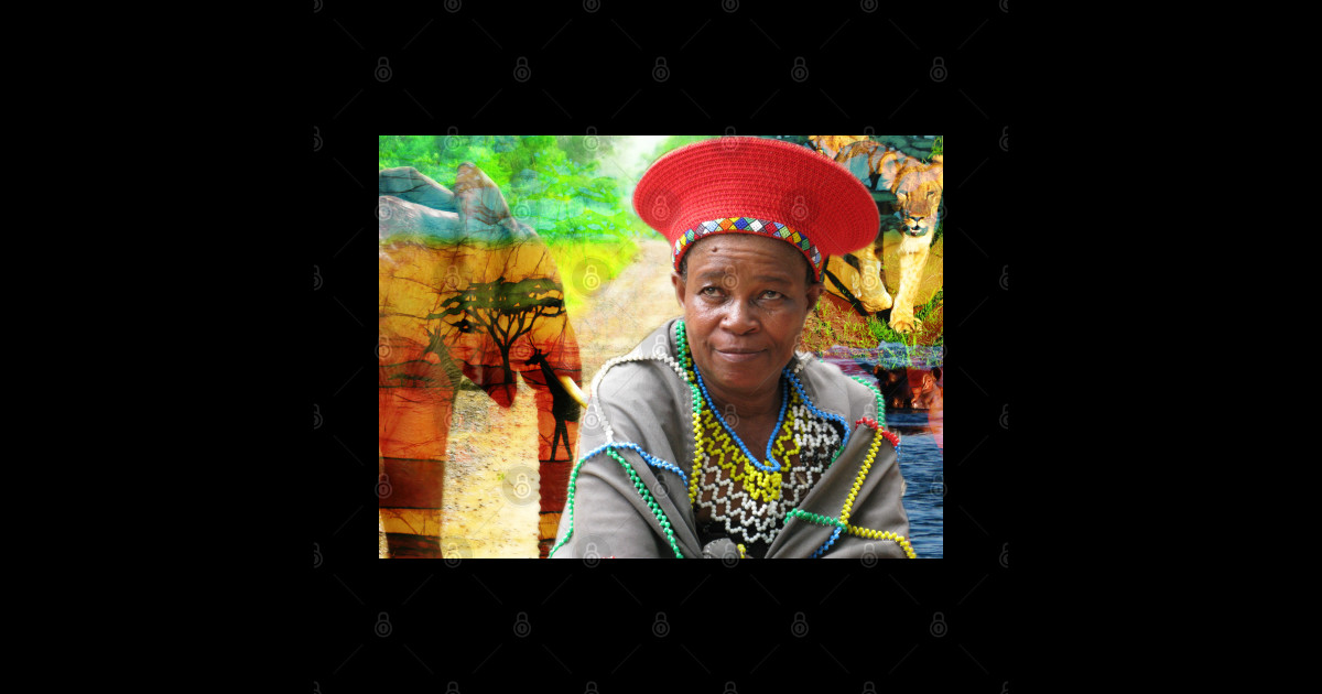 Mama Africa - Portrait - Sticker | TeePublic