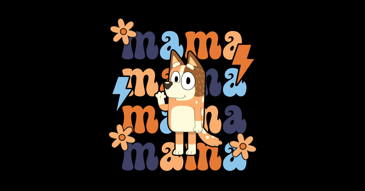 Chili Bluey Mama Chili Mama Bluey Mom Bluey Family - Bluey - Sticker ...
