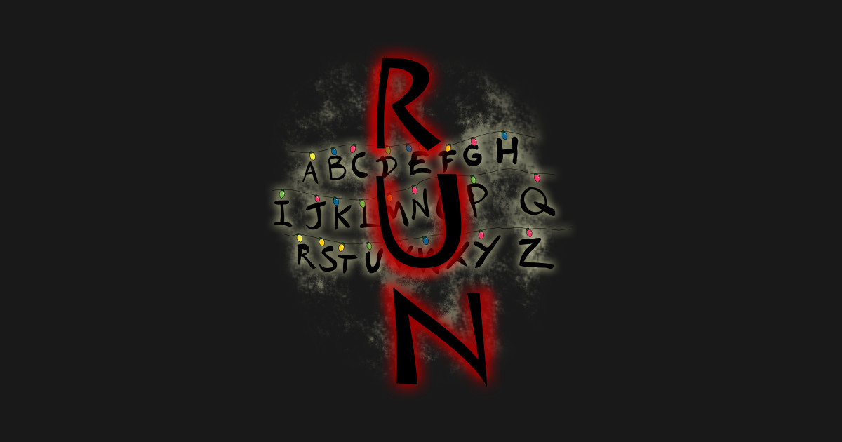 Run - Stranger Things - T-Shirt | TeePublic