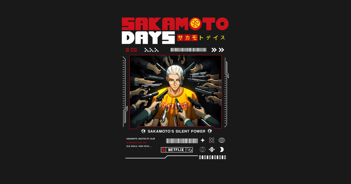 Sakamoto Days - Silent Power Minimalist Anime Art - Anime Minimalist ...