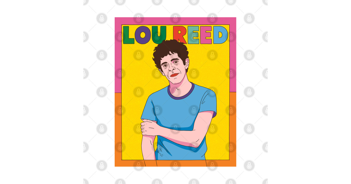 Lou Reed Pop Art Original Design - Lou Reed - T-Shirt | TeePublic