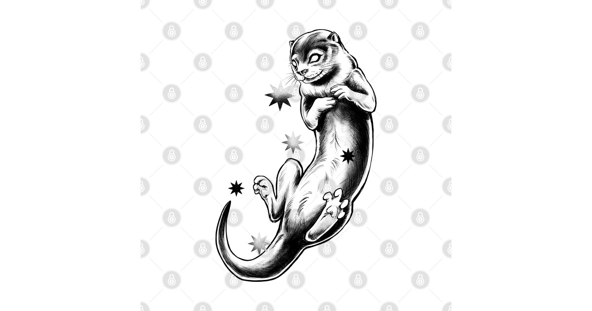 Pencil Tattoo weasel - Weasel - T-Shirt | TeePublic
