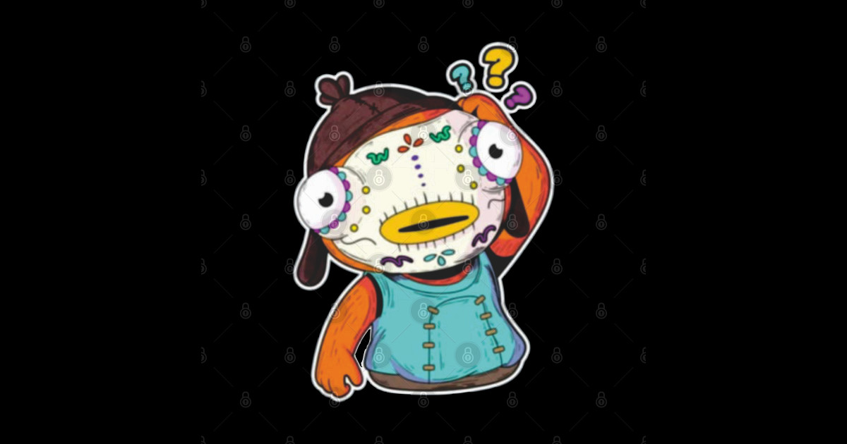 Confused Character "fortnight" Design - Fortnight - Sticker | TeePublic