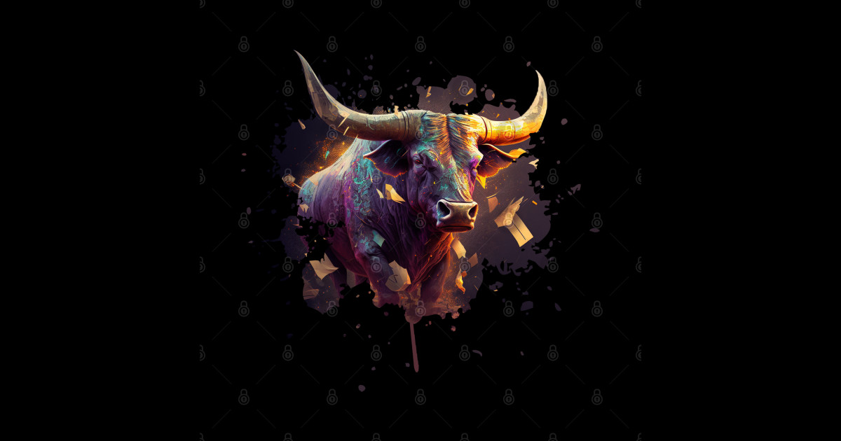 Bull Splash - Bullish - Sticker | TeePublic