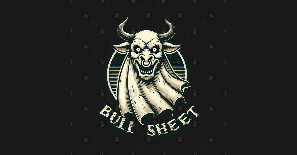 Creepy Bull Motif Bull Sheet - Halloween Party - T-Shirt | TeePublic