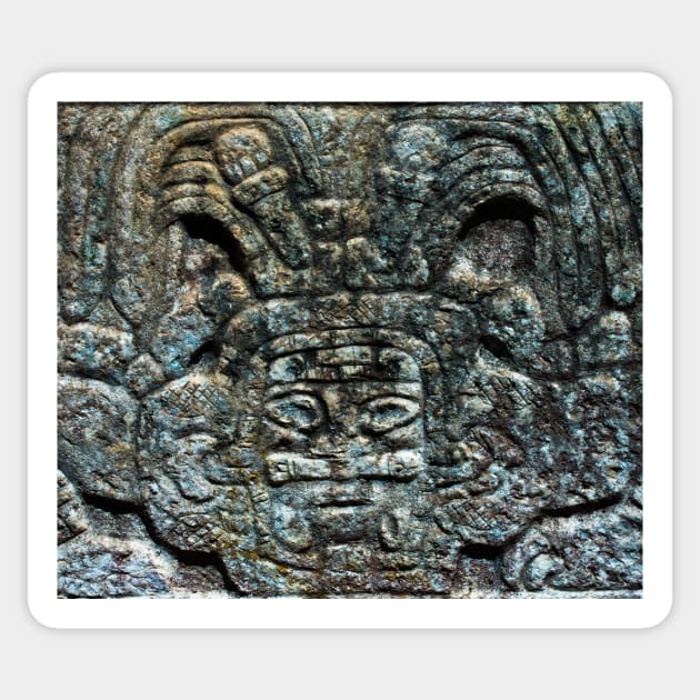 Mayan Stone Sculpture from Chichen Itza - Mayan - Sticker | TeePublic
