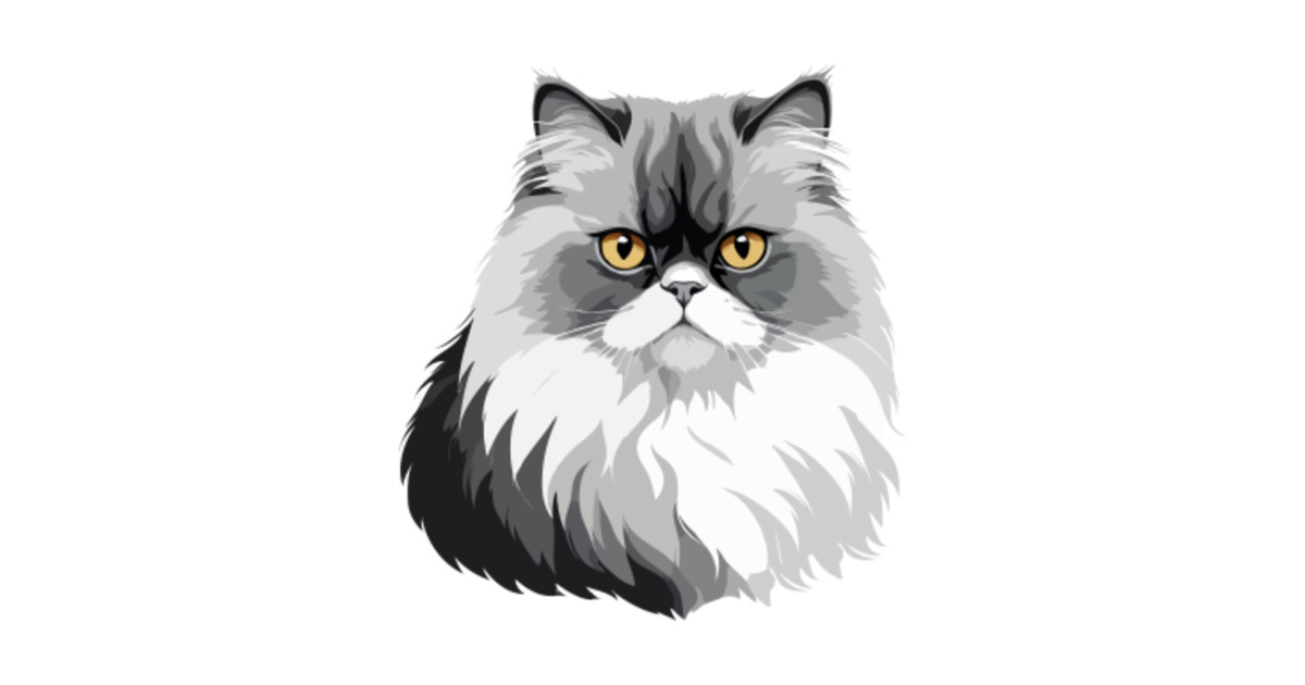 Cat Vector Art Illustration with Black and White Color Palette - Cat ...