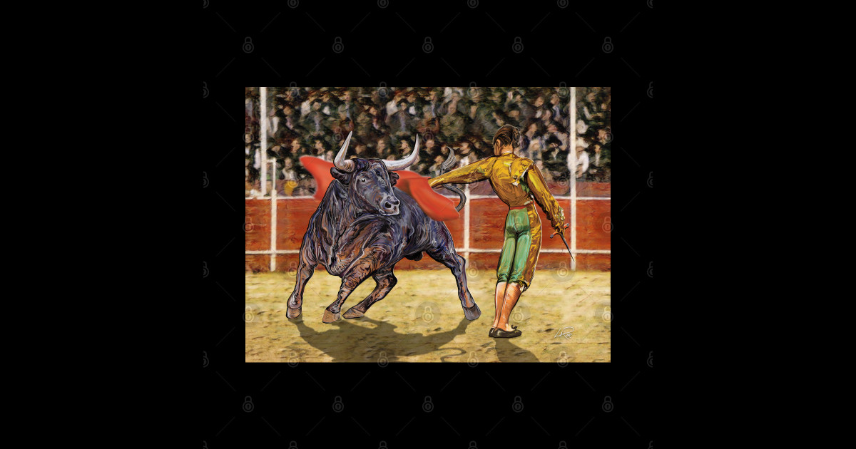 Toreadore Bull El Toro - Bullfight - Magnet | TeePublic