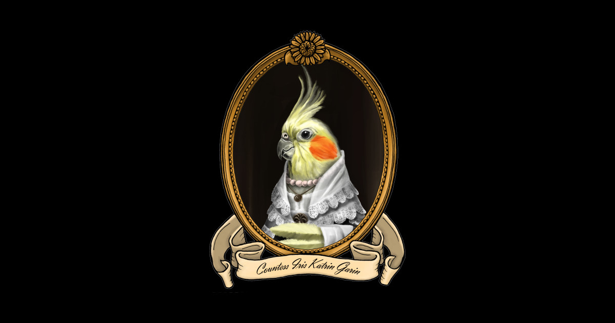 Renaissance Bird - Countess Iris Katrin Garin - Cockatiel - Sticker ...