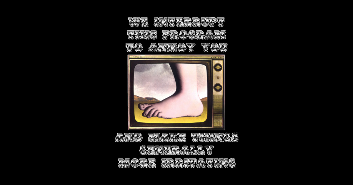 We Interrupt This Program. - We Interrupt This Program - Sticker ...