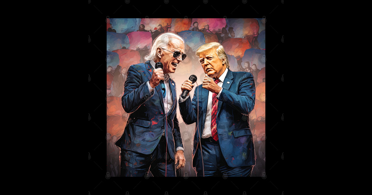 Trump vs Biden - Tshirt Design - Patriotism - Sticker | TeePublic