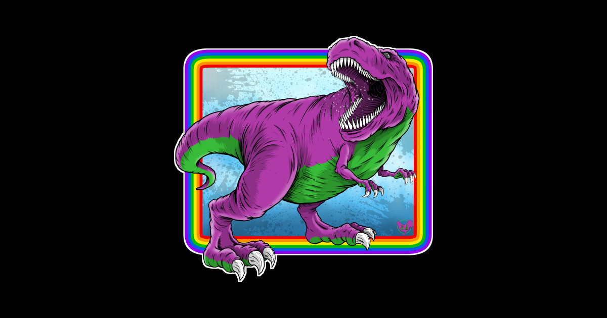 Definitely not Barney - Barney - Sticker | TeePublic