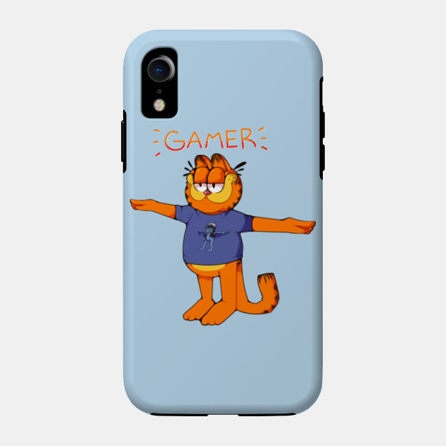 Gamer Garfield [Crazy Frog T Pose] - Garfield - Phone Case
