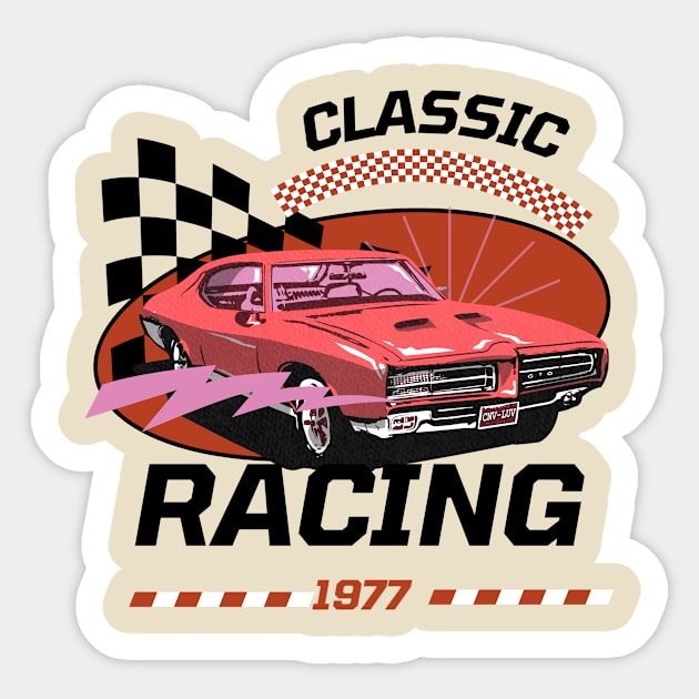 Classic racing 1977 - 1977 - Sticker | TeePublic