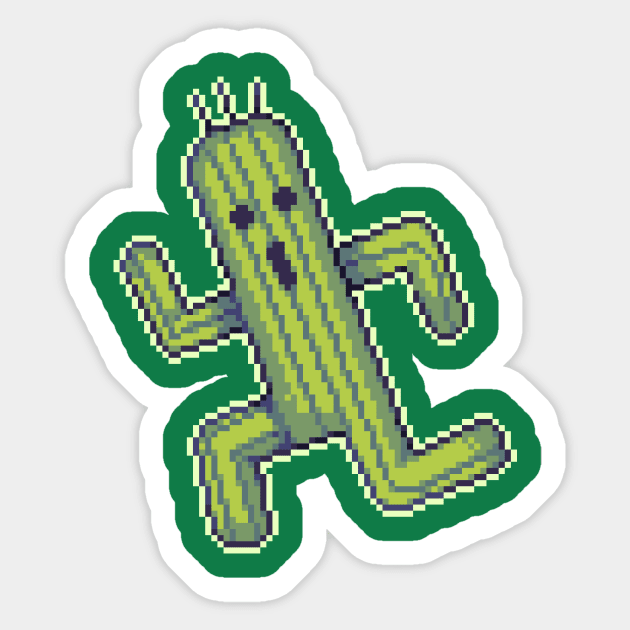 Cactuar Pixel Art - Cactuar - Sticker | TeePublic