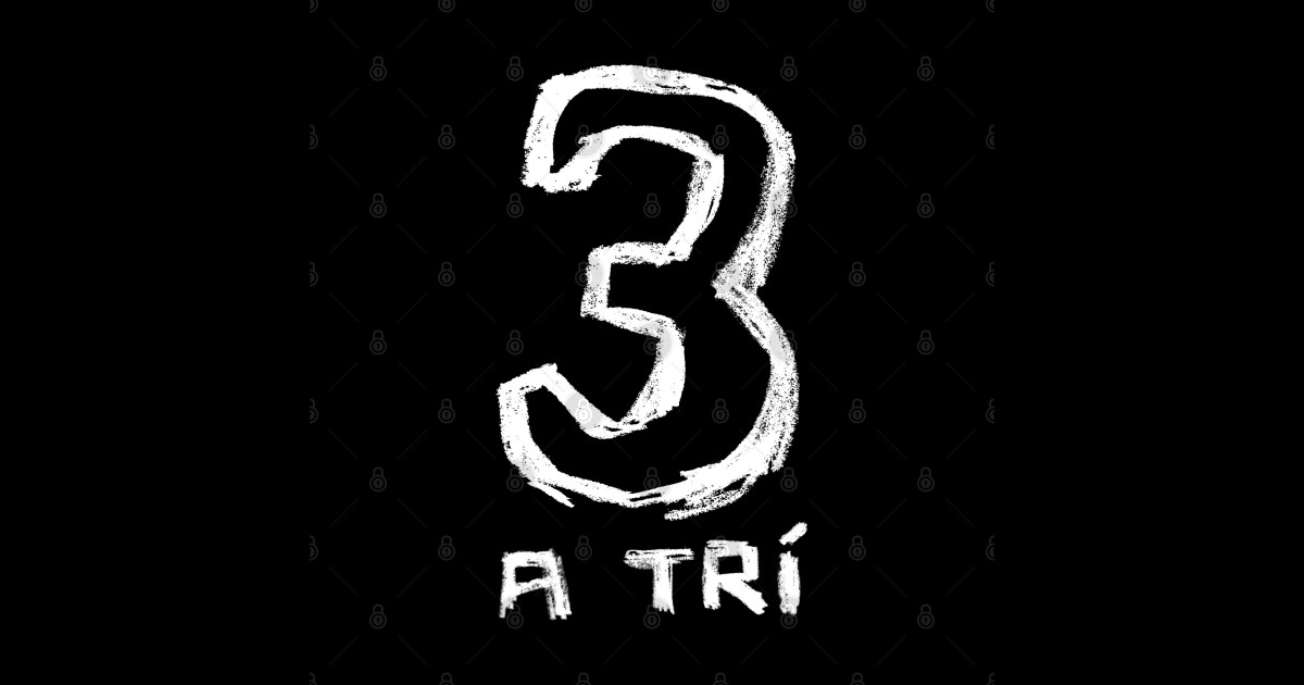 Number 3, Gaelic Irish Number, Three - Irish Number 3 - Sticker | TeePublic