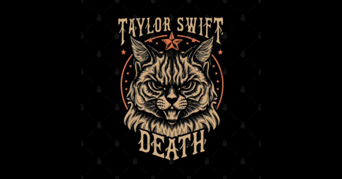 Taylor Swift Angry Cat Death Metal - Taylor Swift Death Metal - Sticker ...