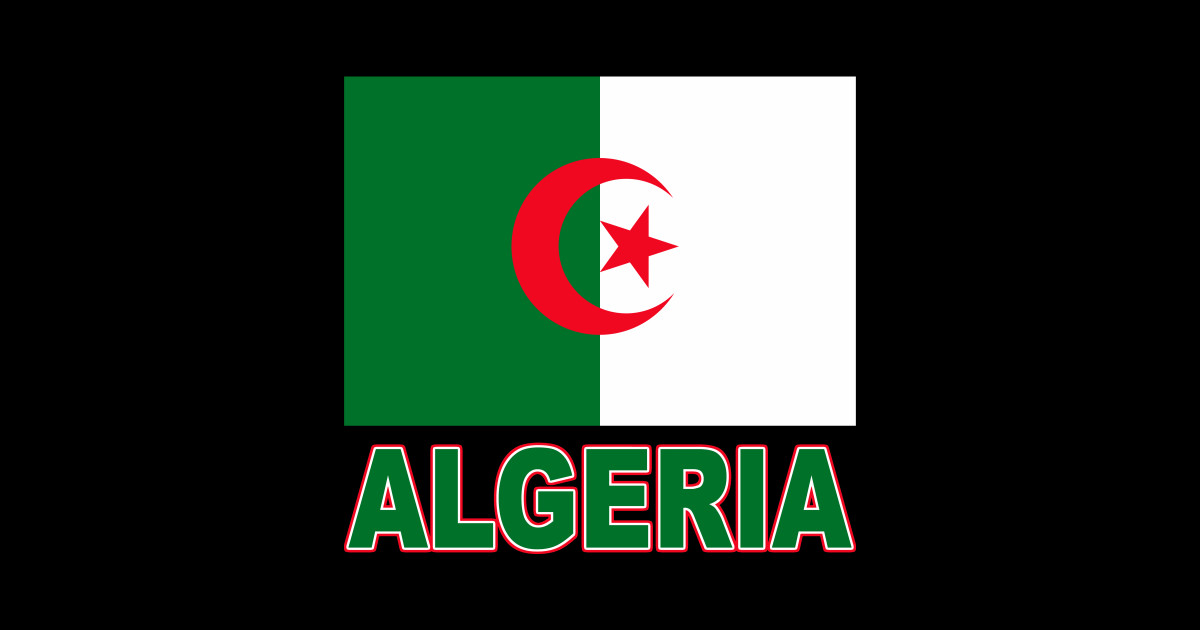 The Pride of Algeria - Algerian Flag Design - Algiers - Sticker | TeePublic