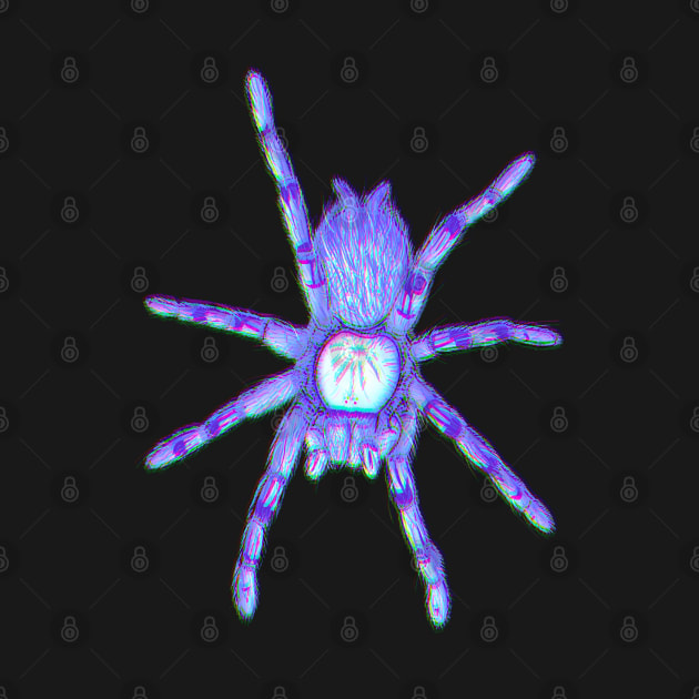 Tarantula Only “Vaporwave” V14 (Glitch) - Spider Only - T-Shirt | TeePublic