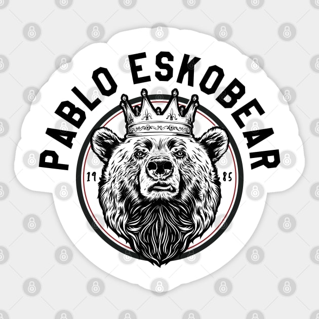 Cocaine Bear, Pablo Eskobear - Cocaine Bear - Sticker | TeePublic