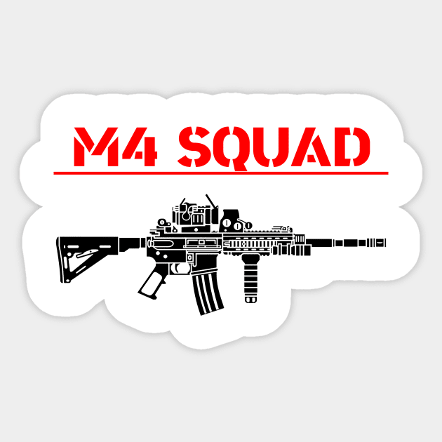 M4 Guns Rifle Squad - Guns - Sticker | TeePublic