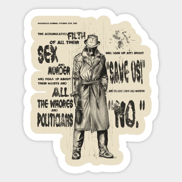 Save Us - Alan Moore - Sticker | TeePublic
