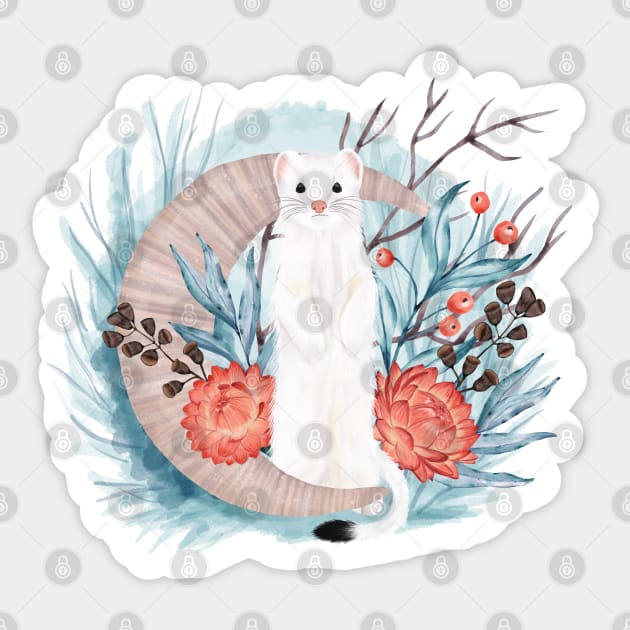 Animal Spirit Weasel - Shamanic Weasel - Sticker | TeePublic