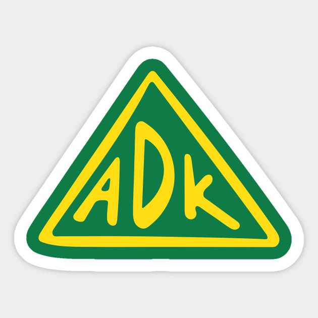ADK Adirondacks - Adirondack Mountains - Sticker | TeePublic
