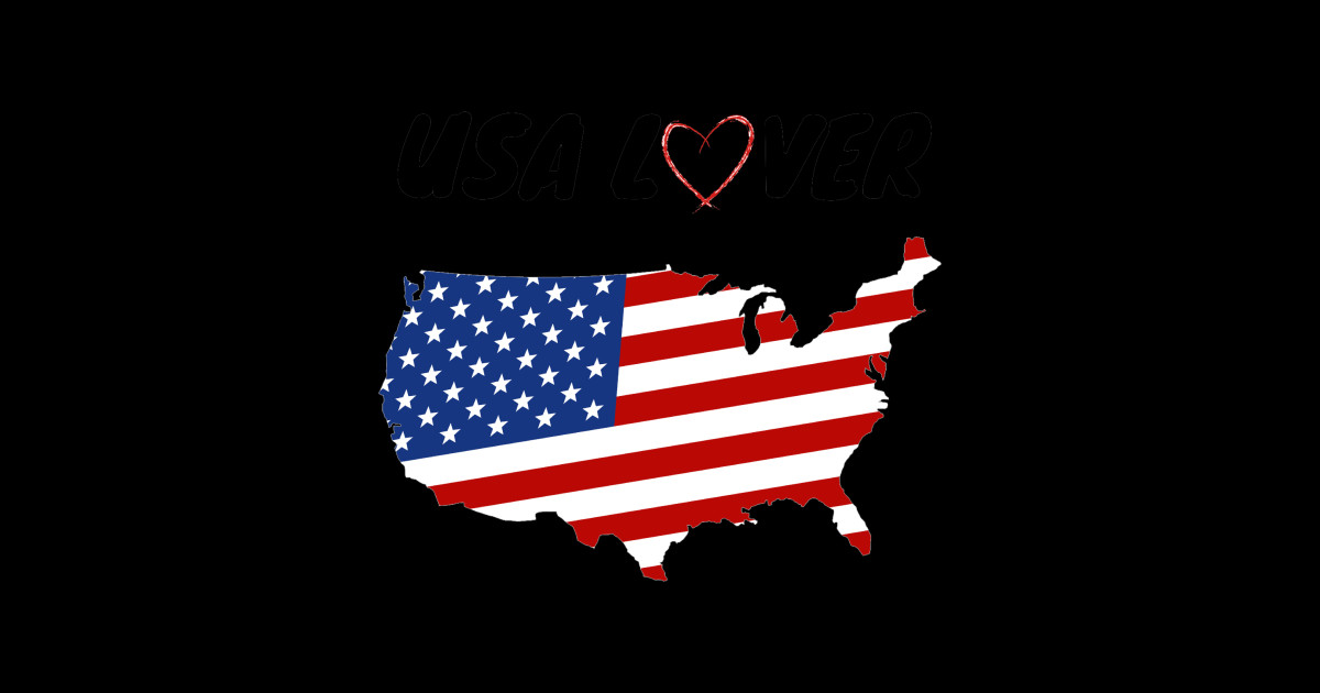 Usa Lover - Usa - Sticker | TeePublic