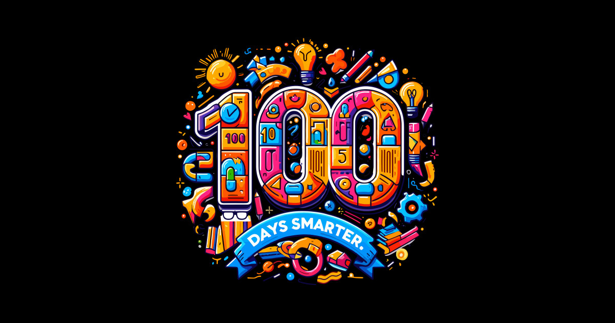 100 days smarter - 100 Days Of School - Sticker | TeePublic 100 days smarter - 100 Days Of School - Sticker | TeePublic