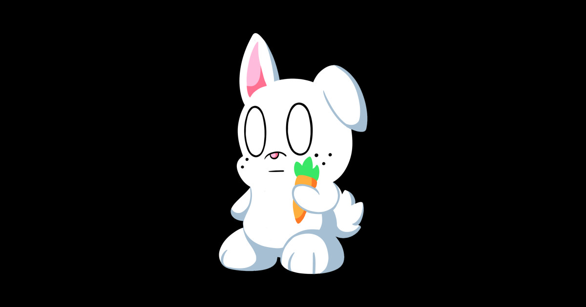 Carrot the rabbit! - Cute Animals - Magnet | TeePublic
