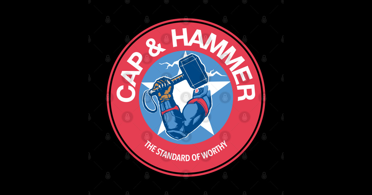 Cap & Hammer - Logo - Sticker | TeePublic