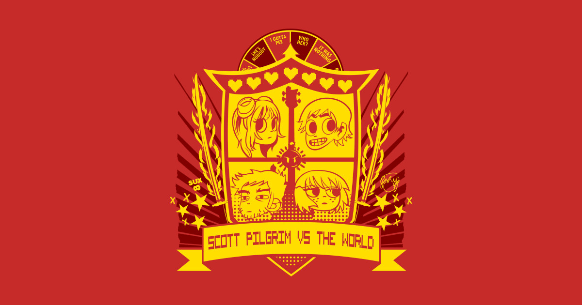Pilgrim Crest - Scott Pilgrim Vs The World - T-Shirt | TeePublic