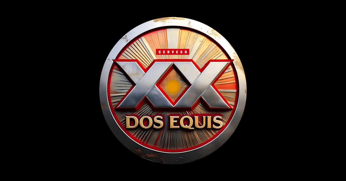 Dos Equis - The Vintage Mexican Beer Emblem - Dos Equis - Sticker ...