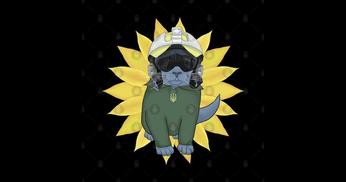 Pilot cat.Ghost of Kyiv.Best Cat. - Pilot Cat - Sticker | TeePublic