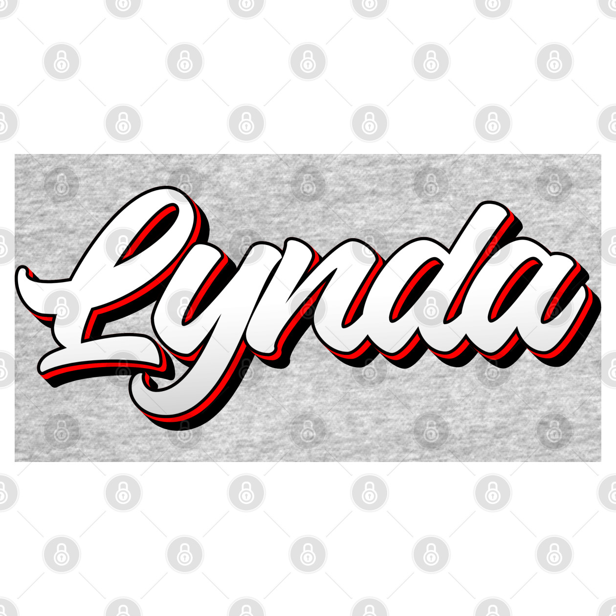 Lynda name - cool 70s retro font - Lynda Name Cool 70s Retro Font - T ...