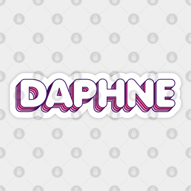 Pink Layers Daphne Name Label - Pink Layers Daphne Name Label - Sticker ...