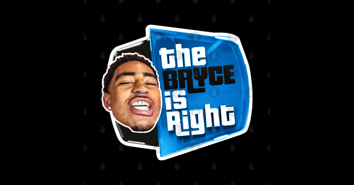 THE BRYCE IS RIGHT CAROLINA - Carolina Panthers - Sticker | TeePublic