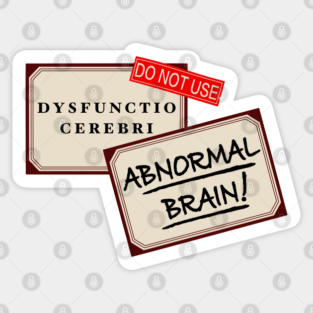 Abnormal Brain jar label - Young Frankenstein - Sticker | TeePublic