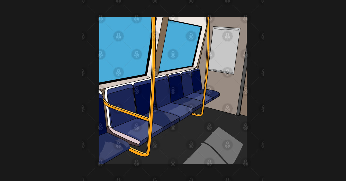 Transperth B-Series Train Interior Cartoon - Moule - T-Shirt | TeePublic