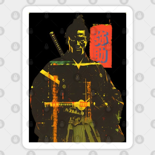 Yasuke Black Samurai in 1579 Feudal Japan No. 11 on a dark (Knocked Out ...