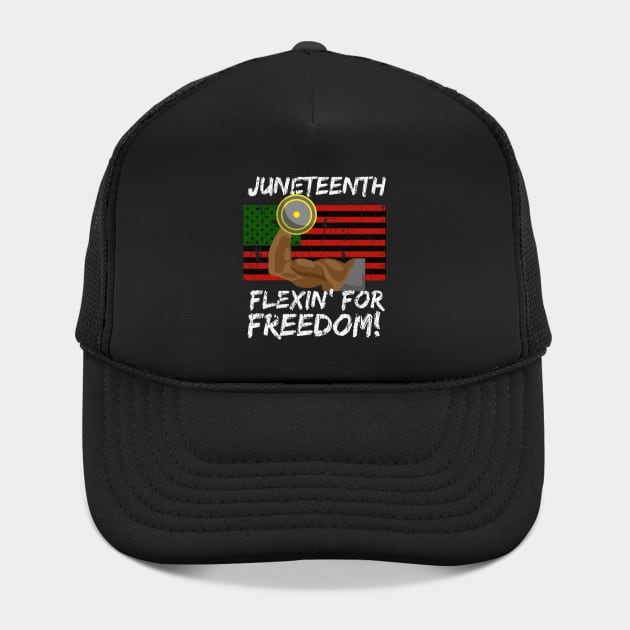 Juneteenth Pan Africa Flag Flexin For Freedom - Juneteenth Flag - Hat ...