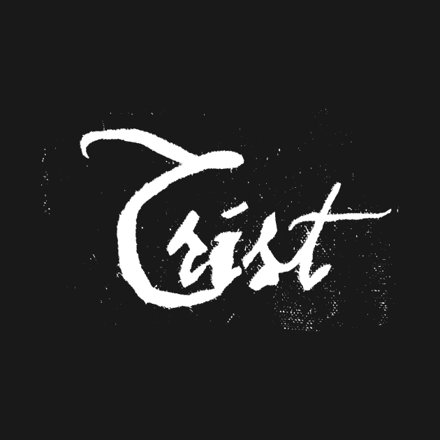 TRIST distressed black metal logo text - Black Metal - T-Shirt | TeePublic