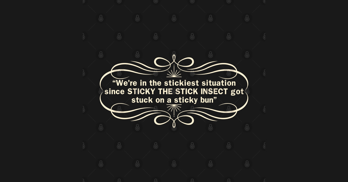 Sticky the Stick Insect - Blackadder - T-Shirt | TeePublic