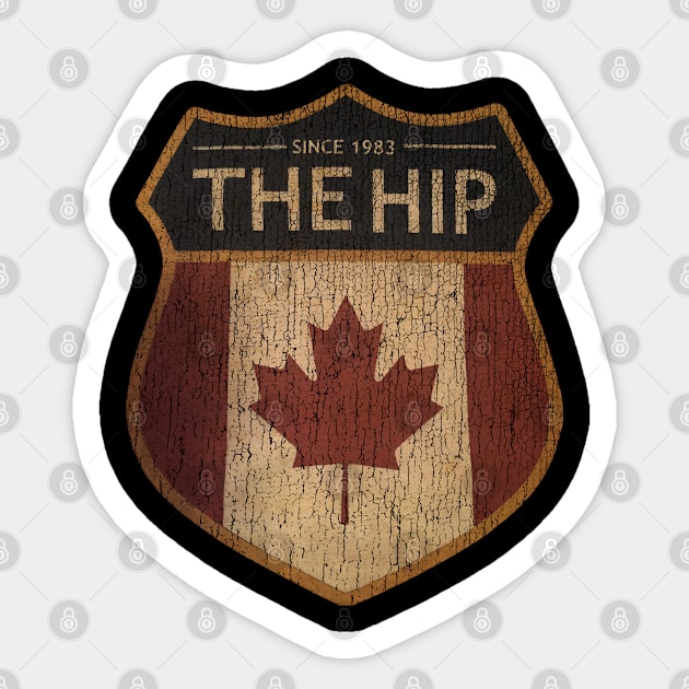 The tragically hip EST 1984 Vintage - Vintage - Sticker | TeePublic