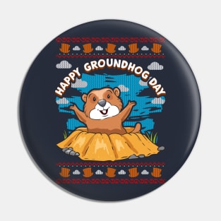 Happy Groundhog Day 2024 Pins and Buttons for Sale | TeePublic
